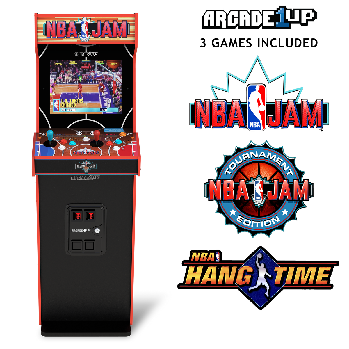 Arcade1Up NBA Jam 2-Player Deluxe Arcade Machine 3 Games in 1