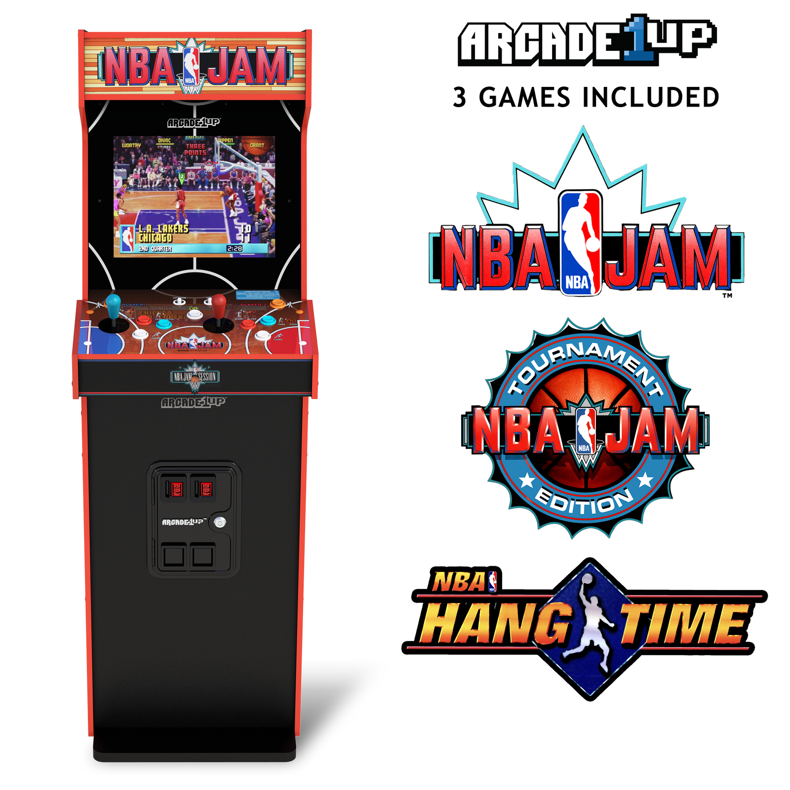 Arcade1Up NBA Jam 2-Player Deluxe Arcade Machine 3 Games in 1
