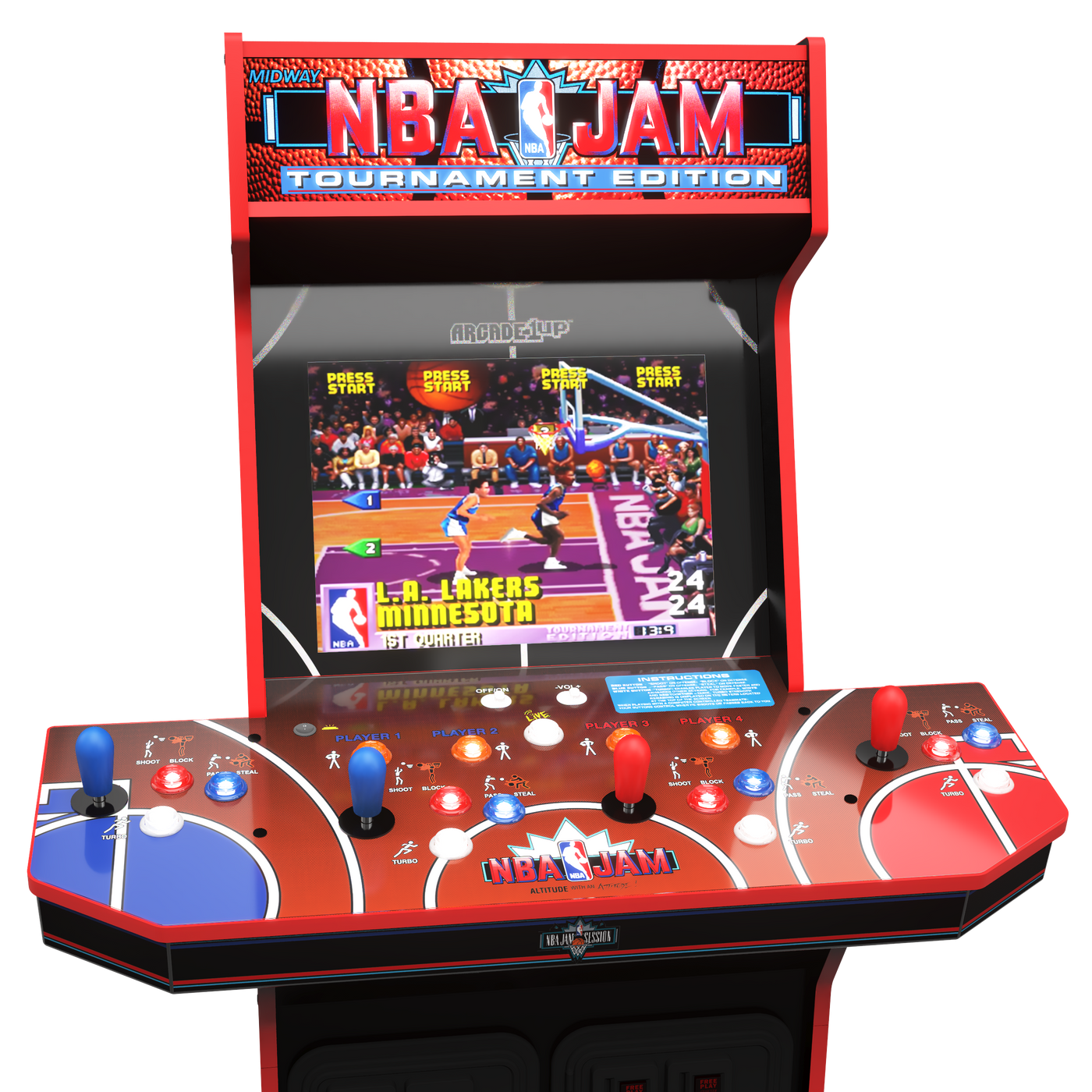 Arcade1Up NBA Jam 30th Anniversary Deluxe Arcade Machine 3 Games in 1