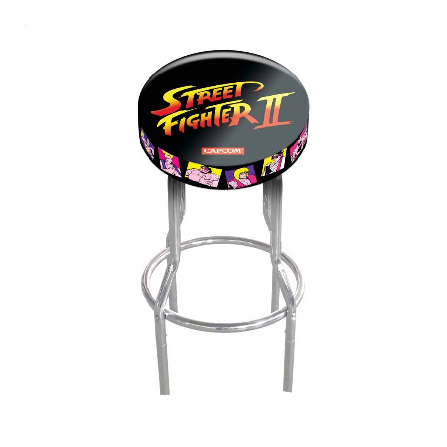 Arcade1Up Street Fighter 2 Adjustable Arcade Stool | Arcade Gamer